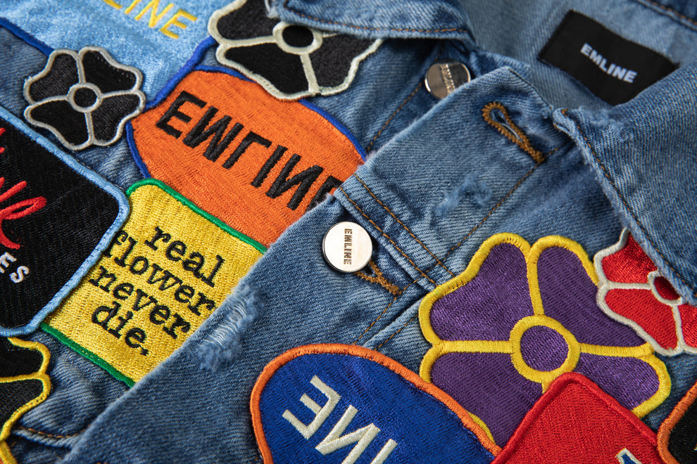 Patchwork Denim Jacket - Blue